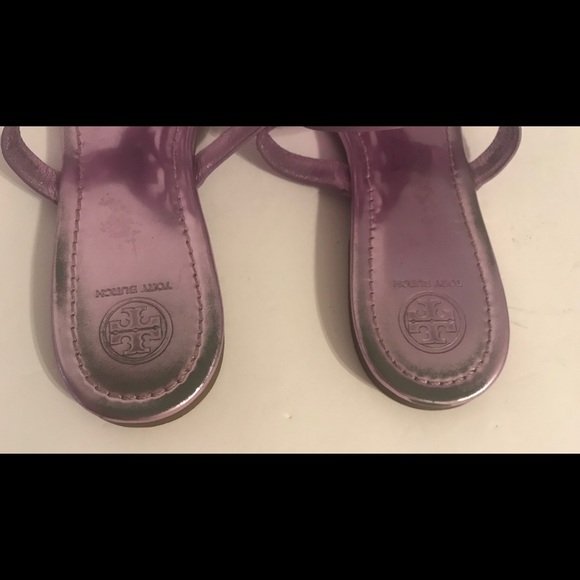 Tory Burch | Shoes | Tory Burch Metallic Purple Miller Leather | Poshmark